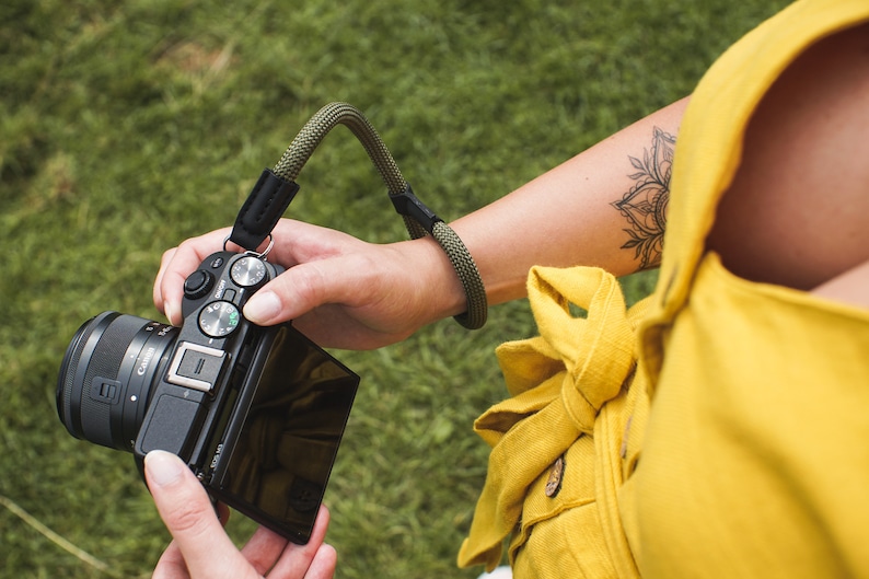 Khaki Green Strap Rope Camera Strap Wrist Camera Strap | Etsy