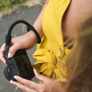 Black Climbing Rope Camera Strap Wrist Camera Strap Black Rope Strap ...