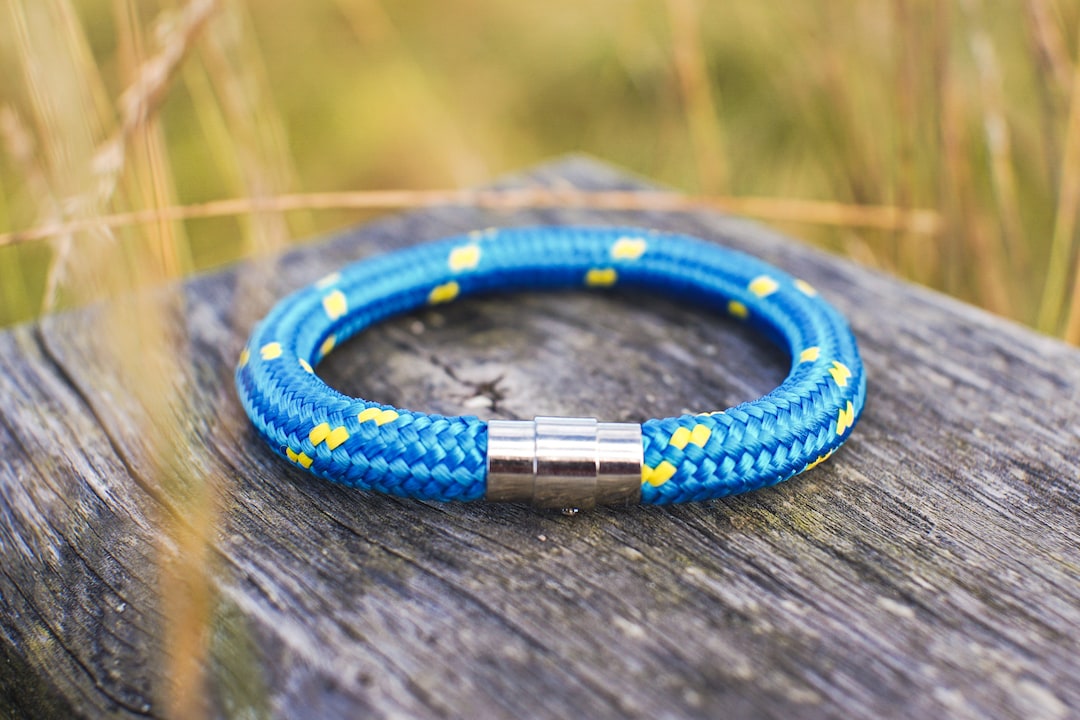 Blue Climbing Rope Bracelet | Mens Rope Bracelet | Climbing Bracelet ...