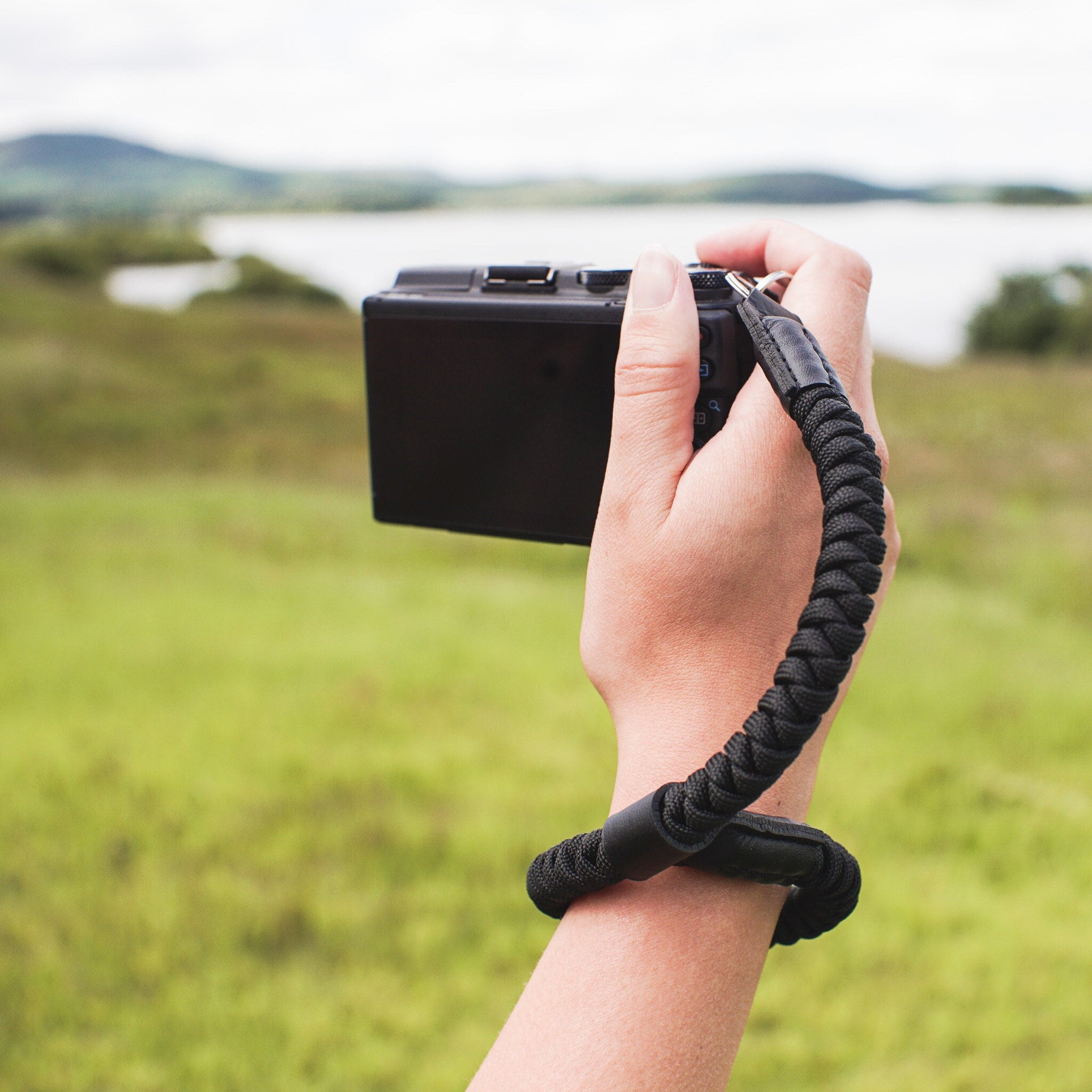 Black Paracord Camera Strap | Wrist Camera Strap | Hand Camera Strap ...
