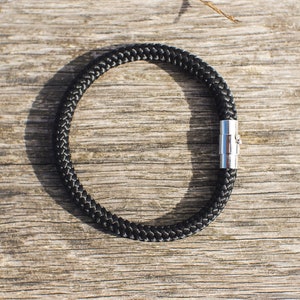 Black Rope Bracelet | Mens Rope Bracelet | Mens Bracelet | Gift for Men ...