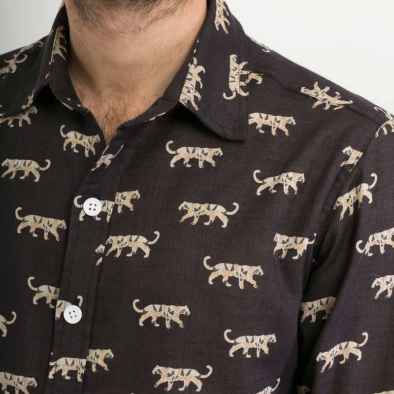 Tiger Print Shirts for Men - Etsy