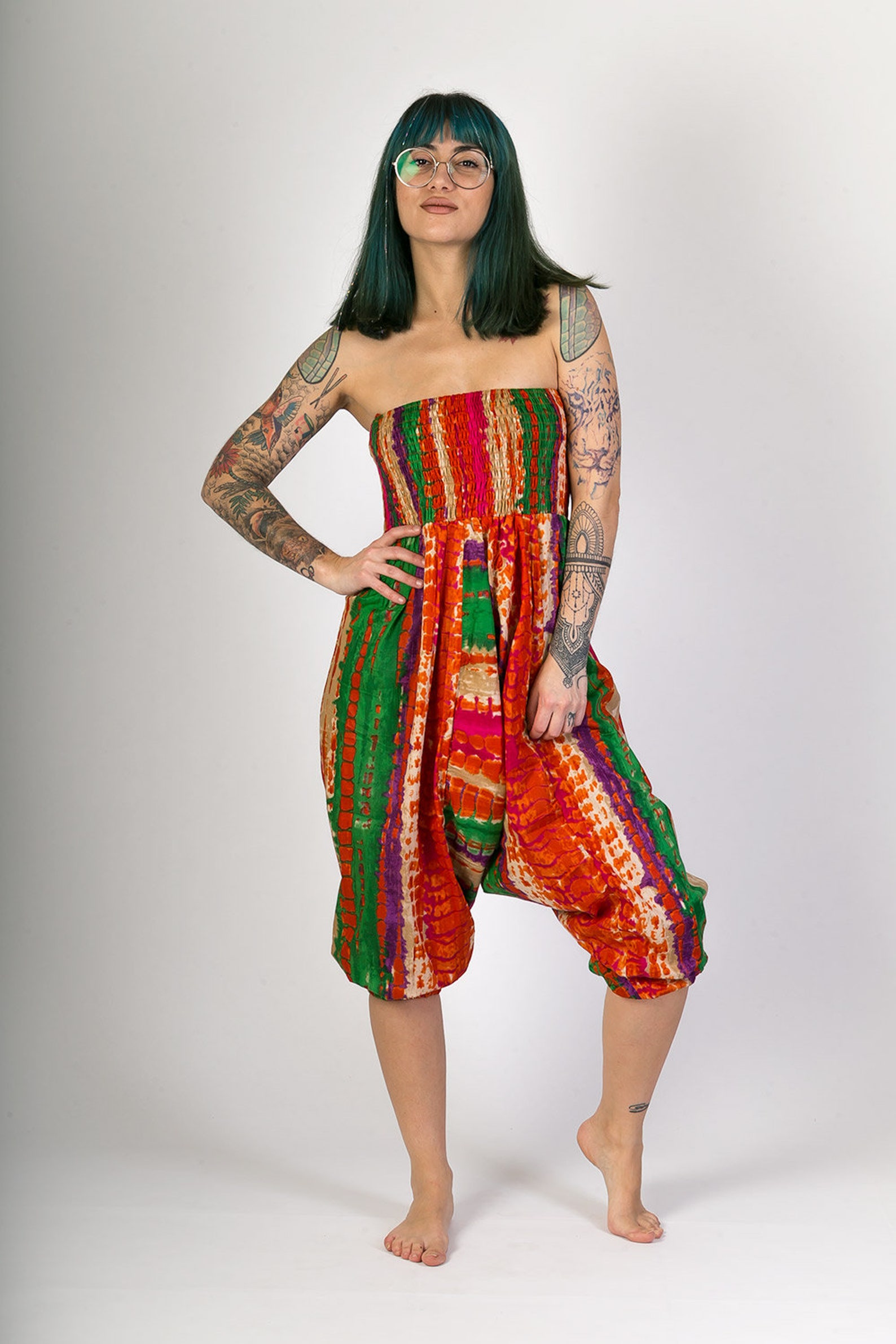 Harem pants women Cotton harem jumpsuit yoga pants aladdin | Etsy