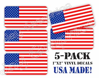 Pair American Flags Hard Hat Stickers Motorcycle Welding - Etsy