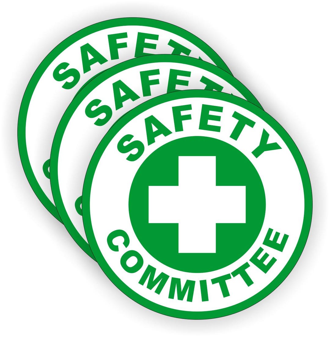 3 Pack Safety Committee Hard Hat Stickers Motorcycle Welding Welder ...
