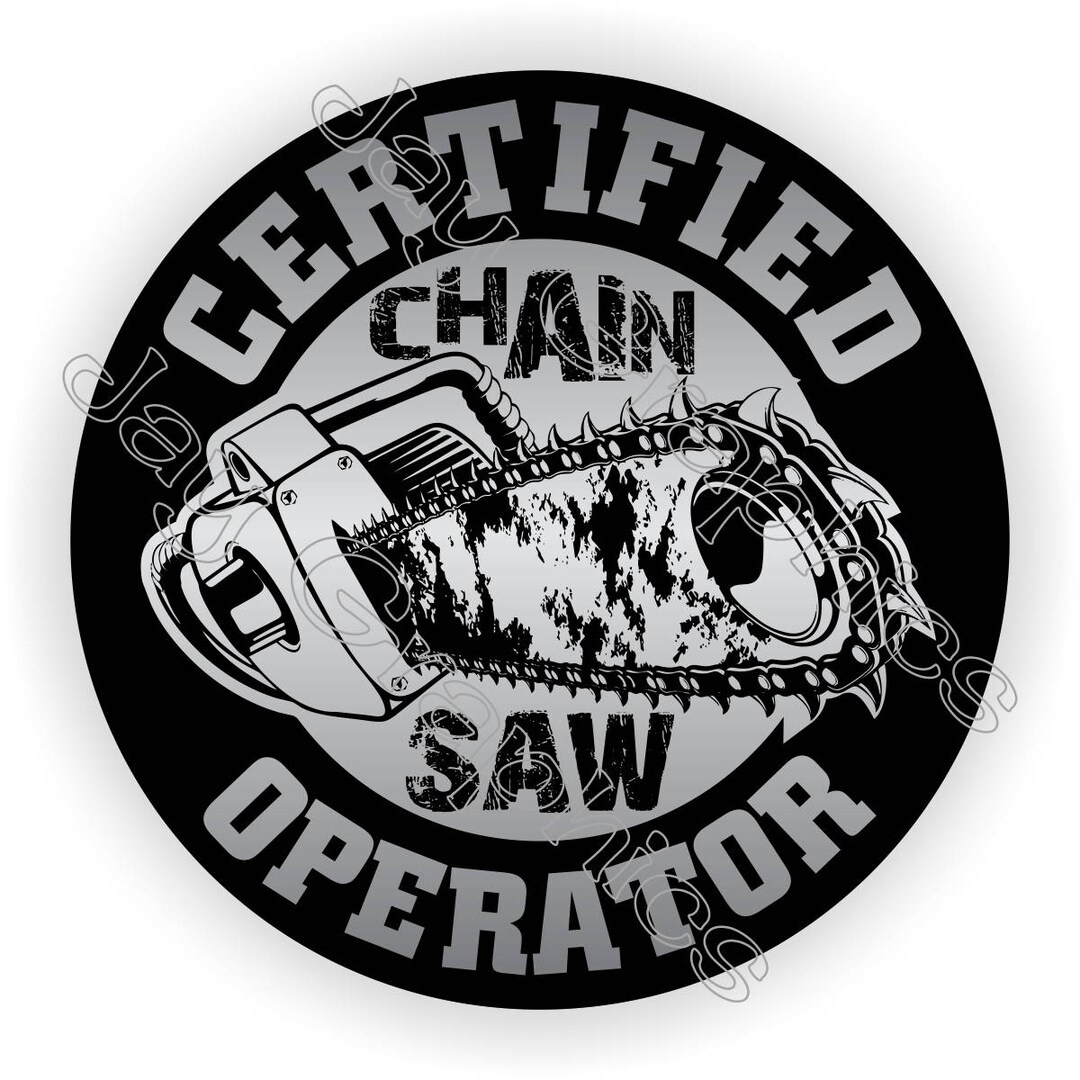 Certified Chainsaw Operator Funny Hard Hat Sticker - Etsy