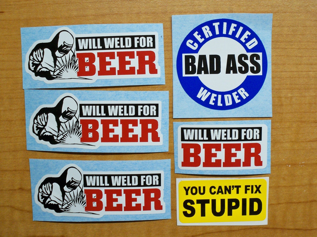 Funny Bad Ass Welding Helmet Hard Hat Stickers Decals Hardhats Helmets ...