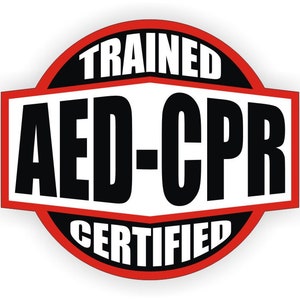 AED-CPR Hard Hat Stickers | Motorcycle Welding Helmet Decals | Toolbox ...
