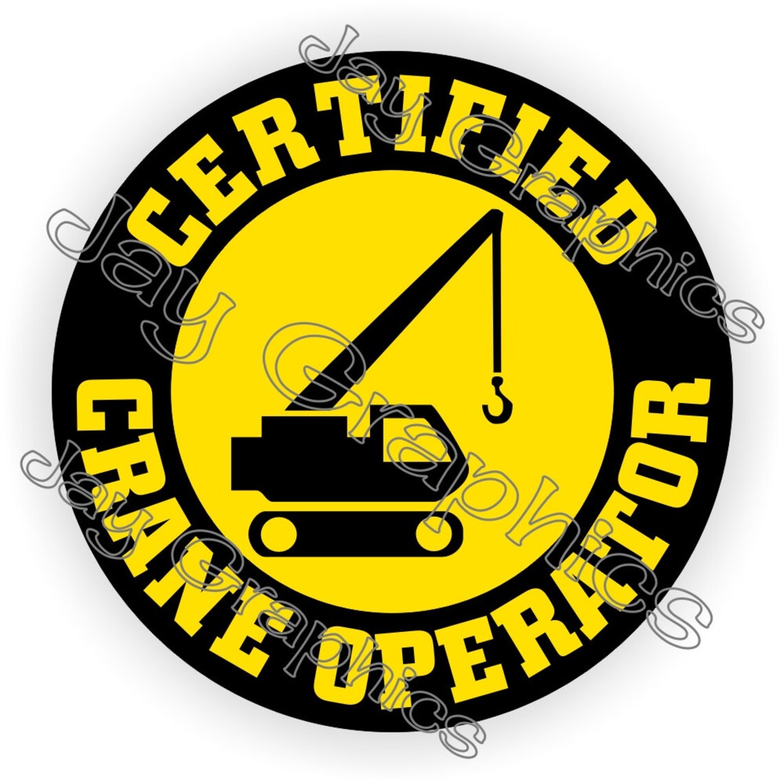 Certified Crane Operator Hard Hat Sticker Tow Motor | Etsy