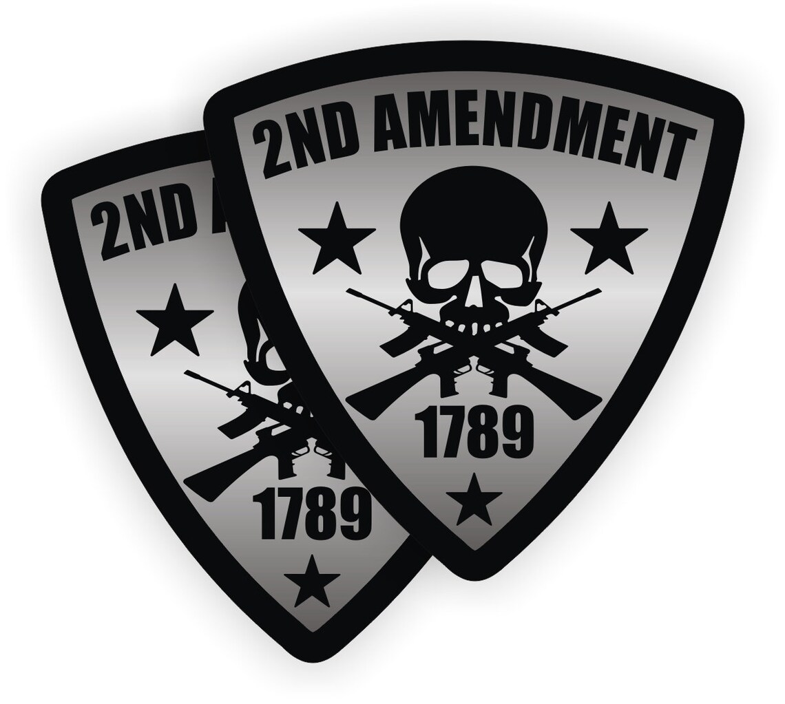Pair 2nd Amendment Hard Hat Stickers Motorcycle Helmet - Etsy