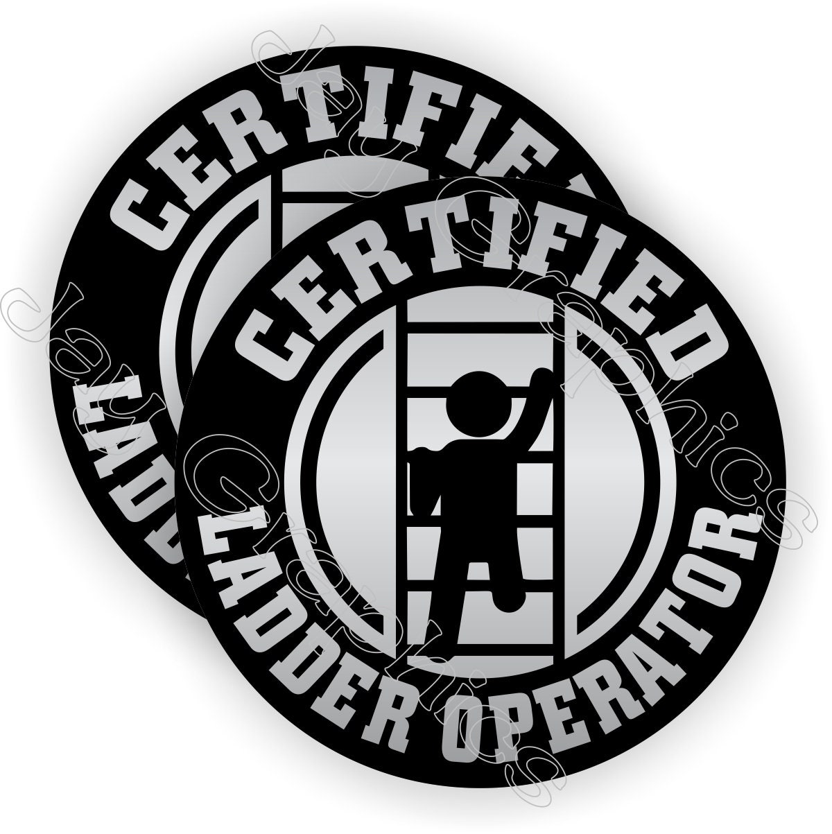 Funny Certified LADDER OPERATOR Hard Hat Sticker Motorcycle | Etsy