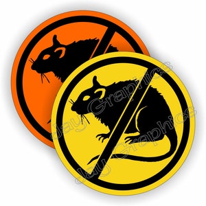 Pair - Funny NO RATS Hard Hat Stickers | Vinyl Safety Helmet Motorcycle ...