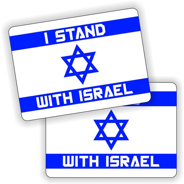 I Stand With Israel Car Stickers - Etsy
