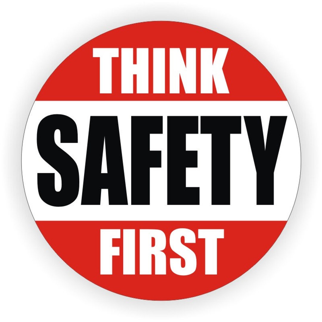 Think SAFETY FIRST Hard Hat Sticker | Motorcycle Welding Welder Helmet ...
