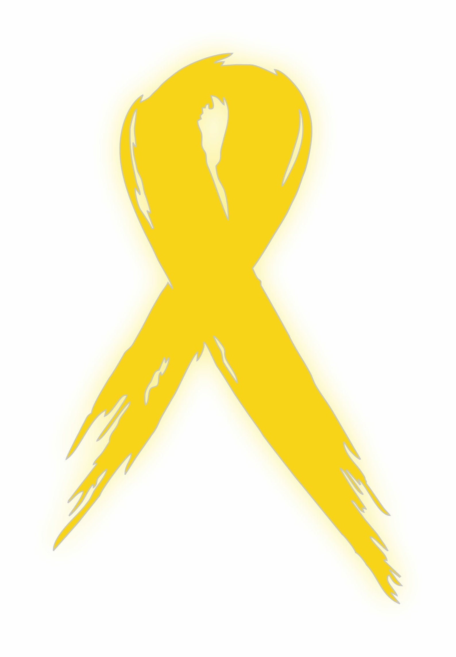Childhood Cancer Awareness Yellow Ribbon Decal Vinyl Bumper - Etsy.de
