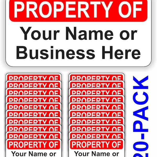 Personalized Property of Stickers - Etsy Canada