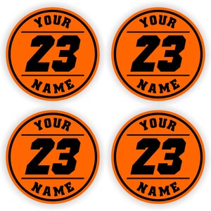 4 Pack Baseball Bat End Cap Knob Stickers Decals Set Custom Your Name ...
