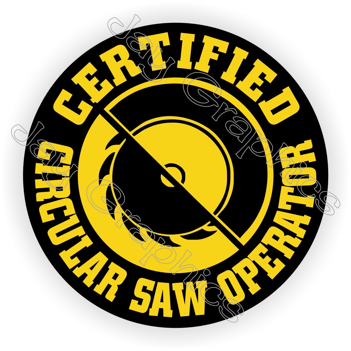 Funny CIRCULAR SAW Operator Hard Hat Sticker Motorcycle - Etsy