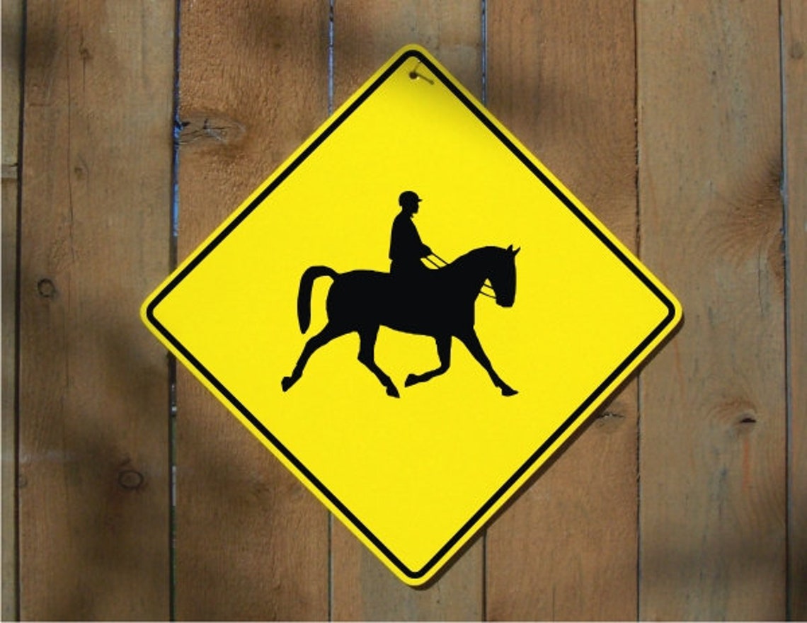 Horseback Rider Novelty Sign Cute Plaque for Home Garden | Etsy