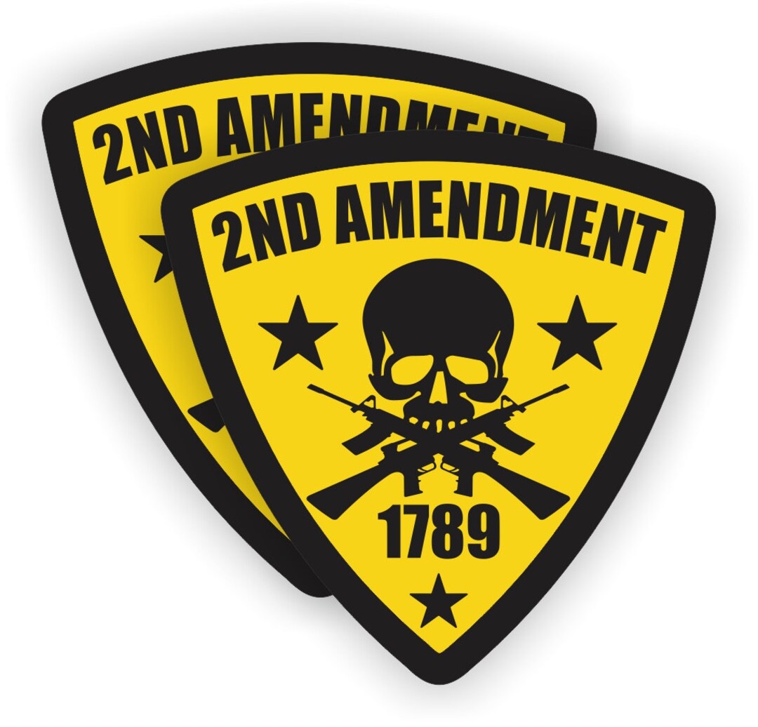 2nd Amendment Hard Hat Stickers | Motorcycle Helmet Decals | Toolbox ...