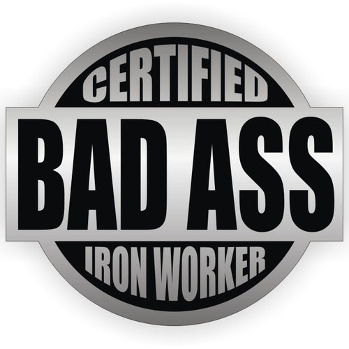 IRONWORKER Hard Hat Stickers Iron Worker 52 Hardhat Sticker & - Etsy