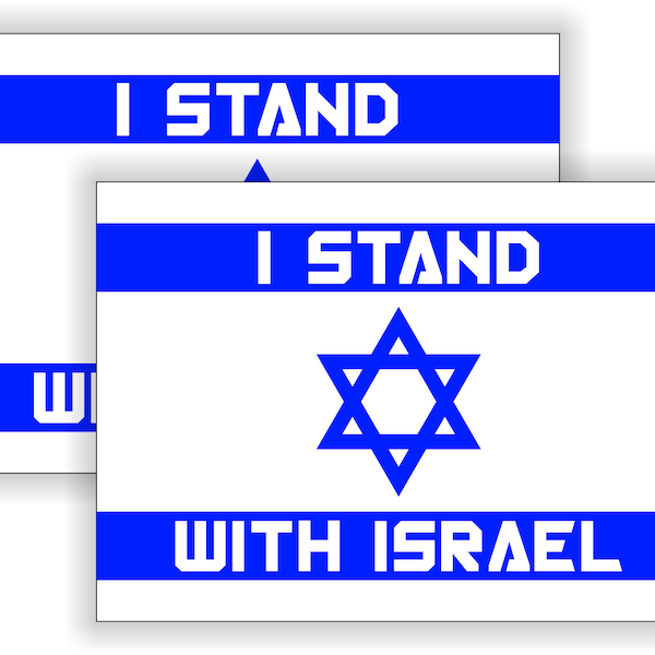 I Stand With Israel Car Stickers - Etsy