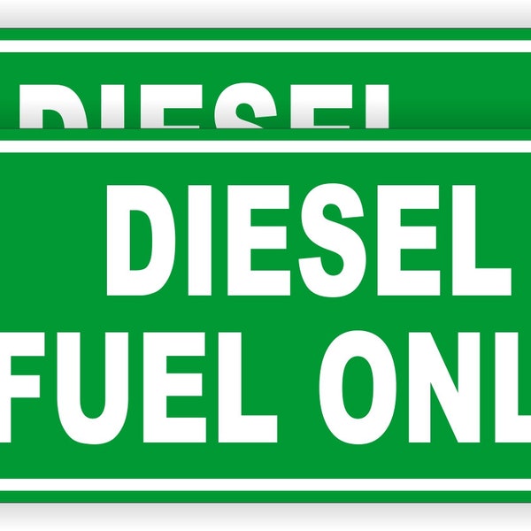 Diesel Fuel Only Decals - Etsy