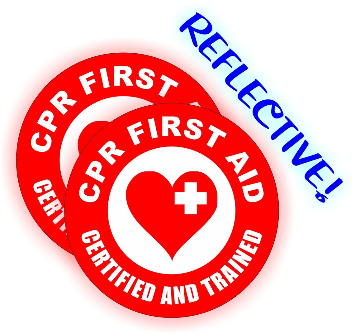 Reflective CPR First Aid Hard Hat Stickers Motorcycle - Etsy