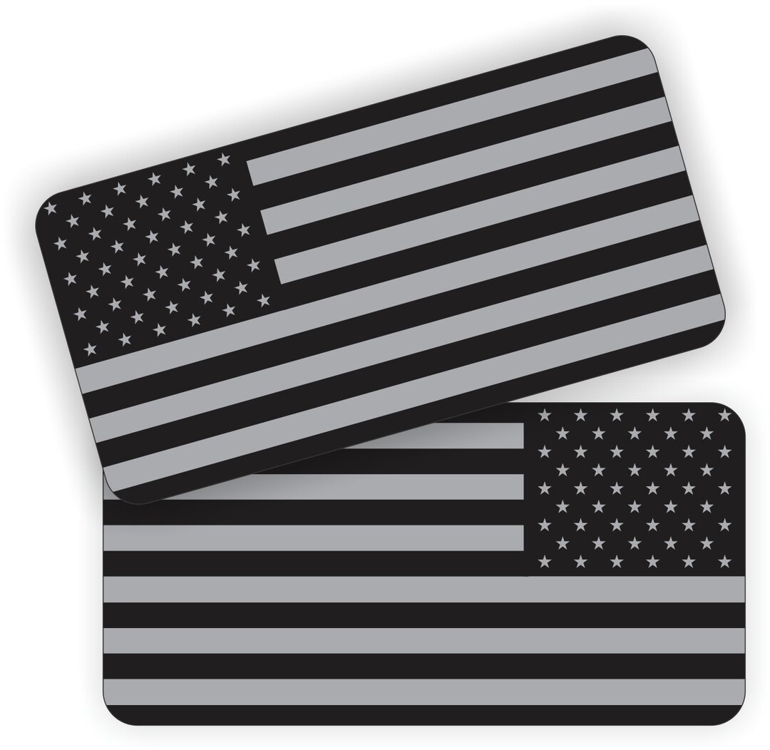 Pair ~ American Flags Stealthy Hard Hat Stickers | Motorcycle Welding ...