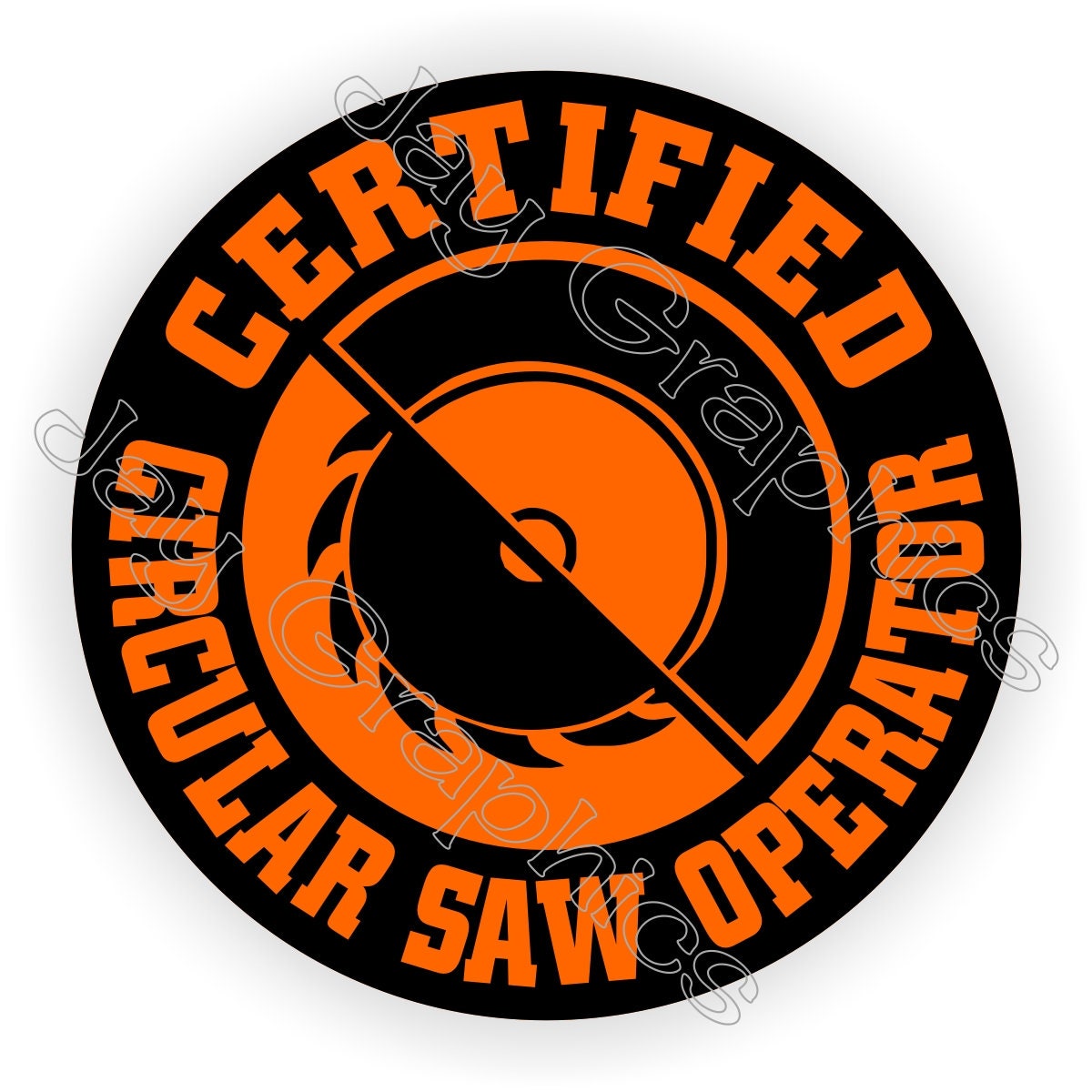 Funny CIRCULAR SAW Operator Hard Hat Sticker Motorcycle | Etsy