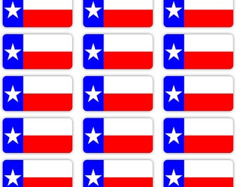 American Flag USA MINIS 12 Pack 1 X 1/2 Full Color Printed Vinyl Decal ...