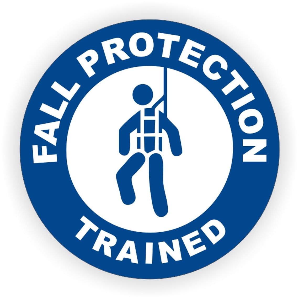 FALL PROTECTION Trained Vinyl Hard Hat Sticker Motorcycle - Etsy