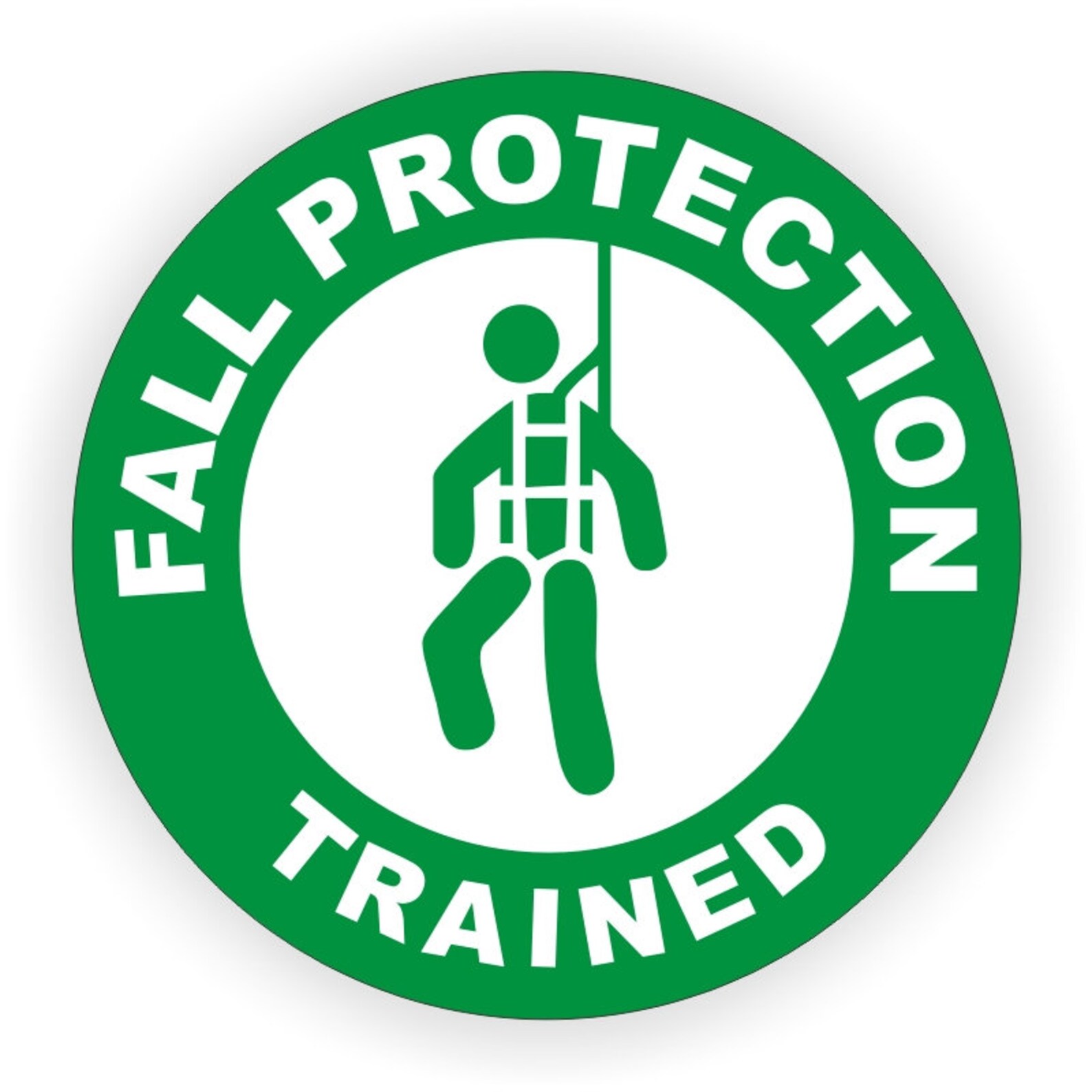 FALL PROTECTION Trained Vinyl Hard Hat Sticker Motorcycle - Etsy