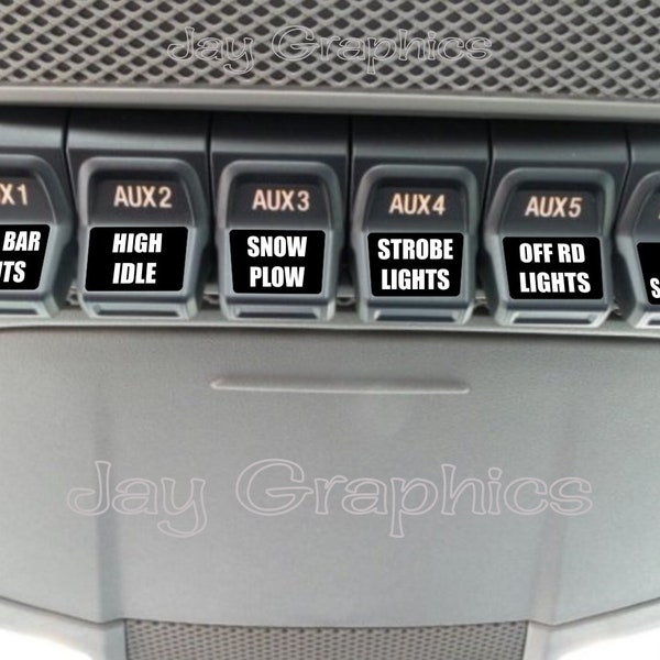 Upfitter Switch Decals - Etsy