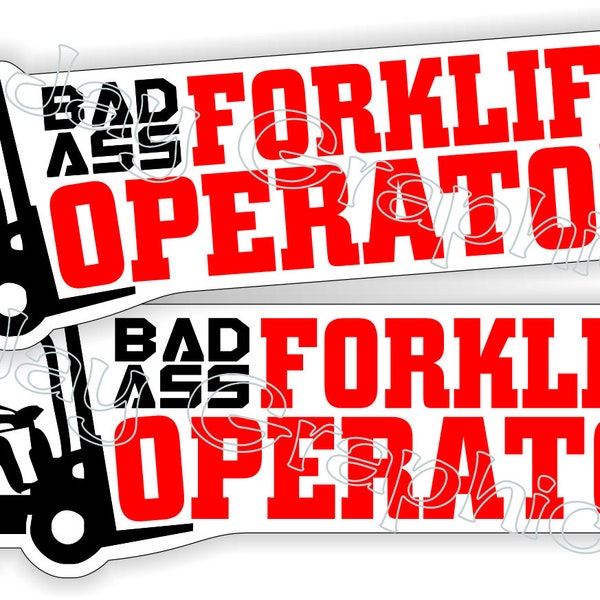 Funny Forklift Stickers - Etsy