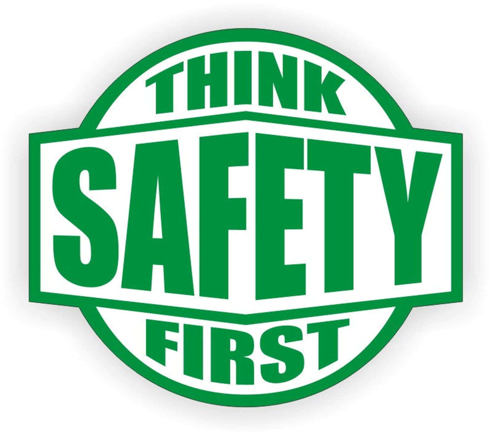 Think SAFETY FIRST Hard Hat Sticker Motorcycle Welding Welder Helmet ...