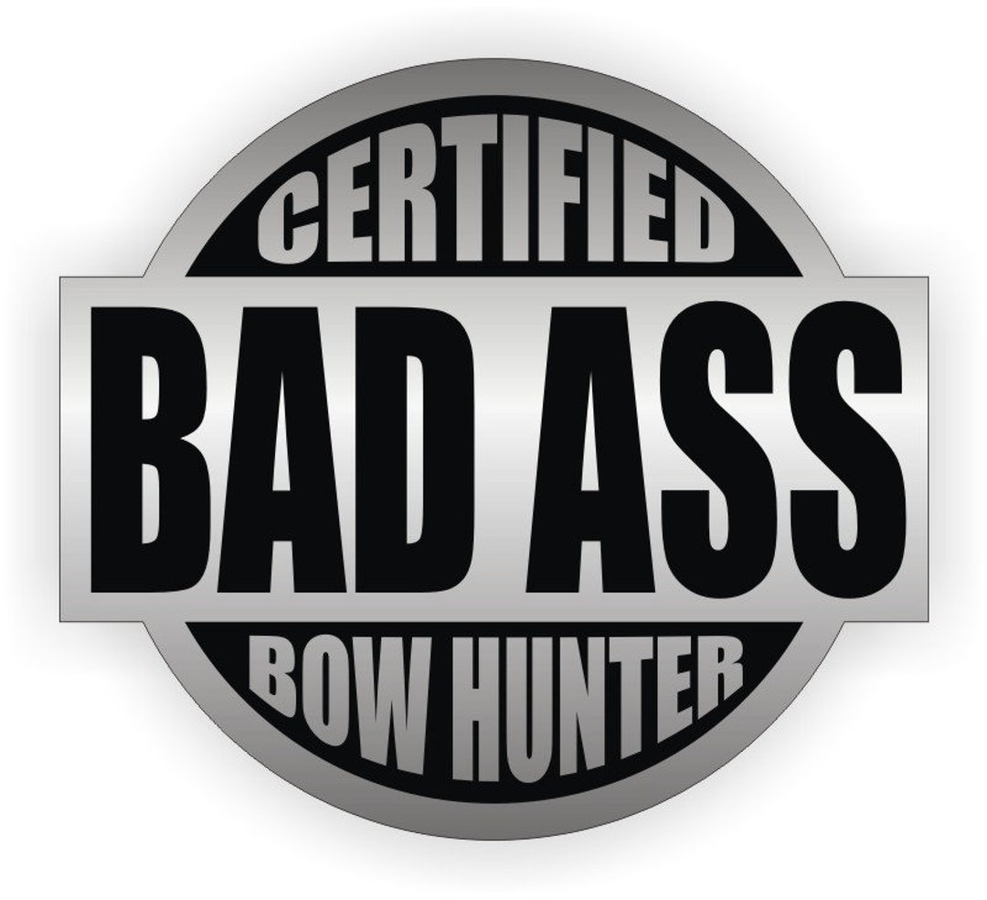 Bad Ass Bow Hunter Hard Hat Sticker / Motorcycle Welding Soldado Casco ...