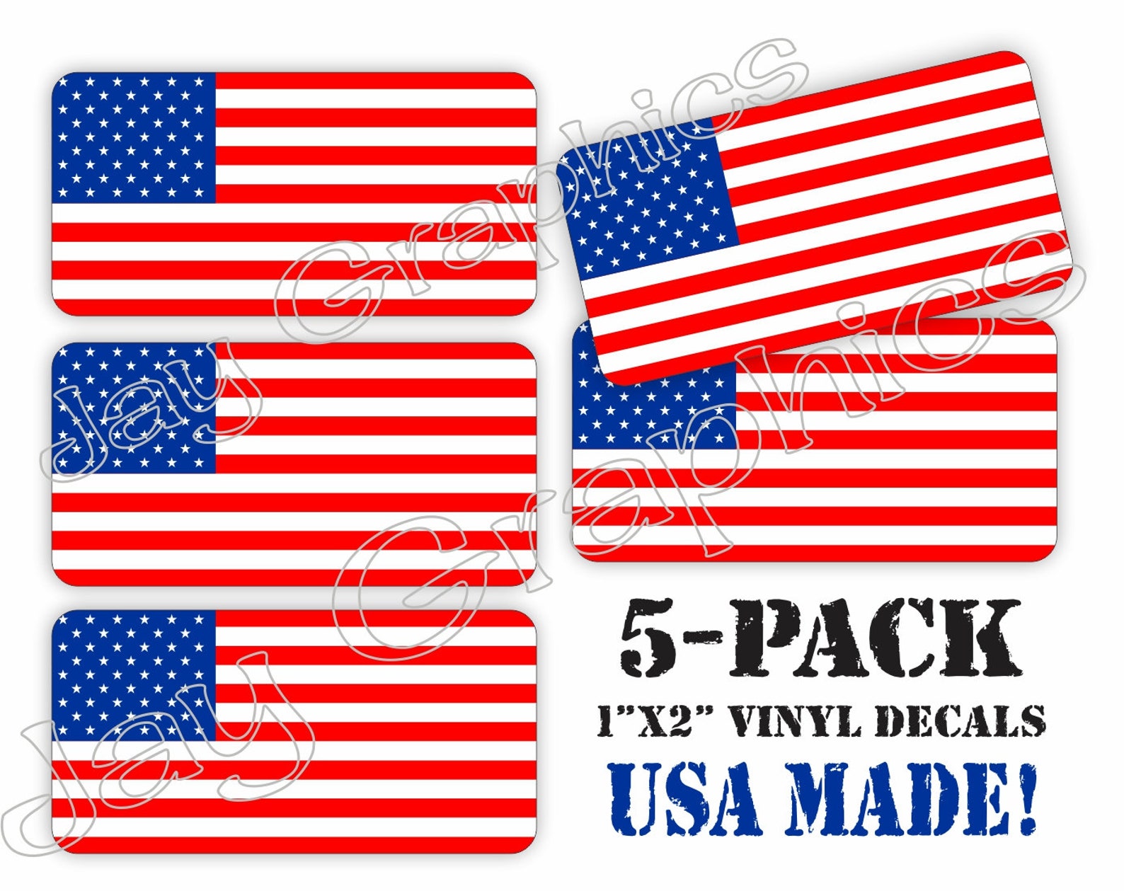 5-pack American Flags Hard Hat Stickers Motorcycle Welding | Etsy