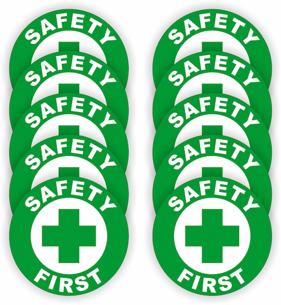 10 Pack SAFETY FIRST Hard Hat Stickers Motorcycle Welding | Etsy