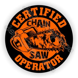 10-pack Certified Chainsaw Operator Funny Hard Hat Stickers Motorcycle ...
