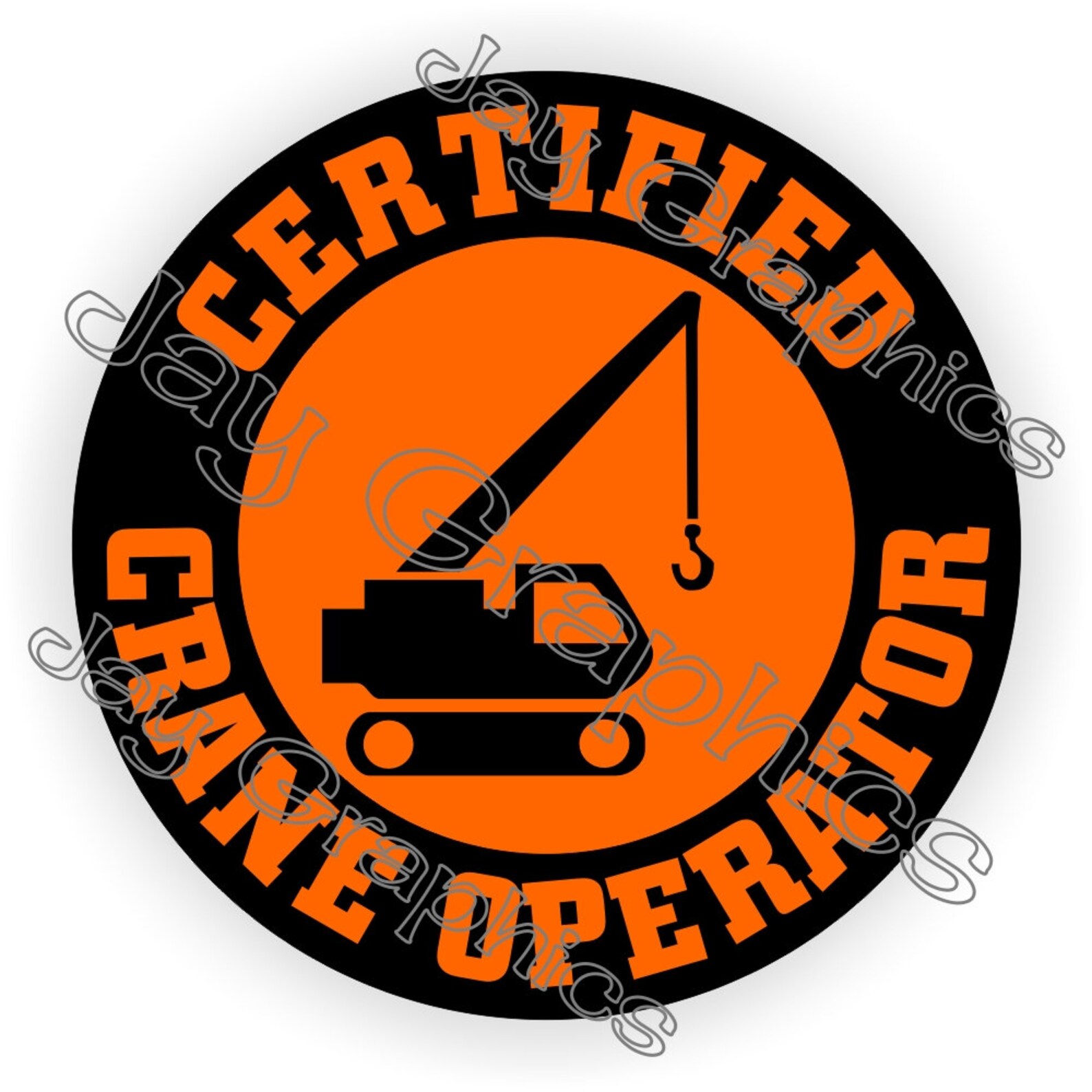 Certified Crane Operator Hard Hat Sticker Tow Motor - Etsy