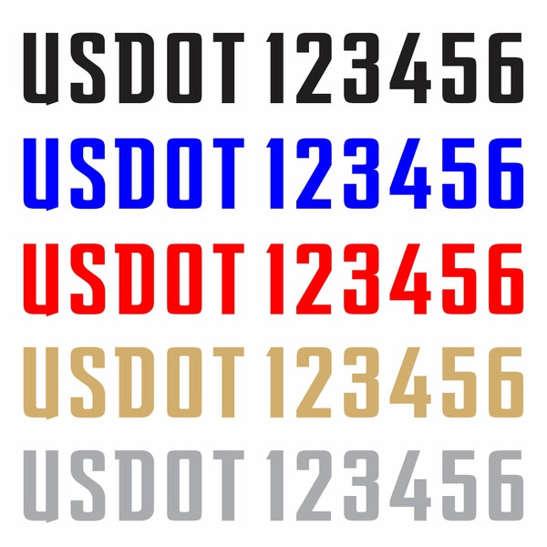 Truck Numbers Vinyl - Etsy