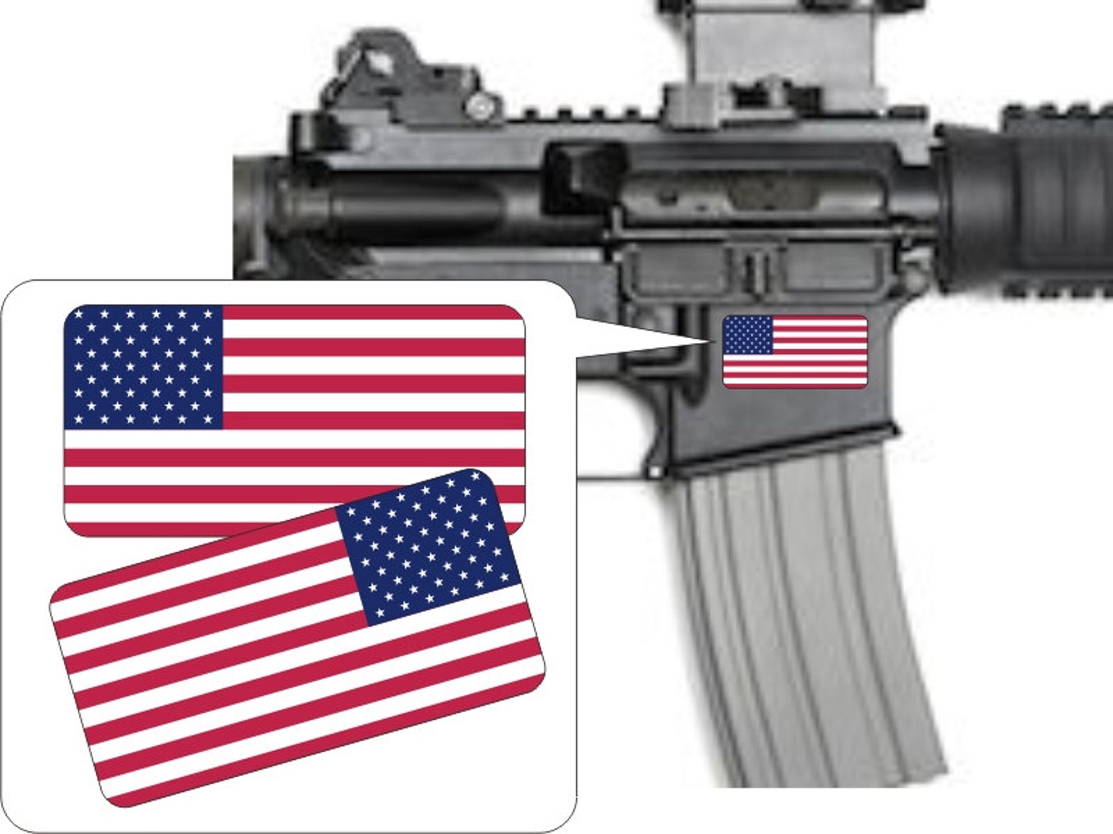 Pair AR15 Lower Stickers Motorcycle Hard Hat or Welding - Etsy