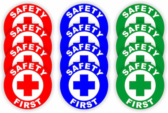 12 Pack SAFETY FIRST Vinyl Hard Hat Stickers Motorcycle | Etsy