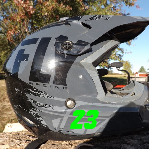 Motorcycle Numbers Decal - Etsy