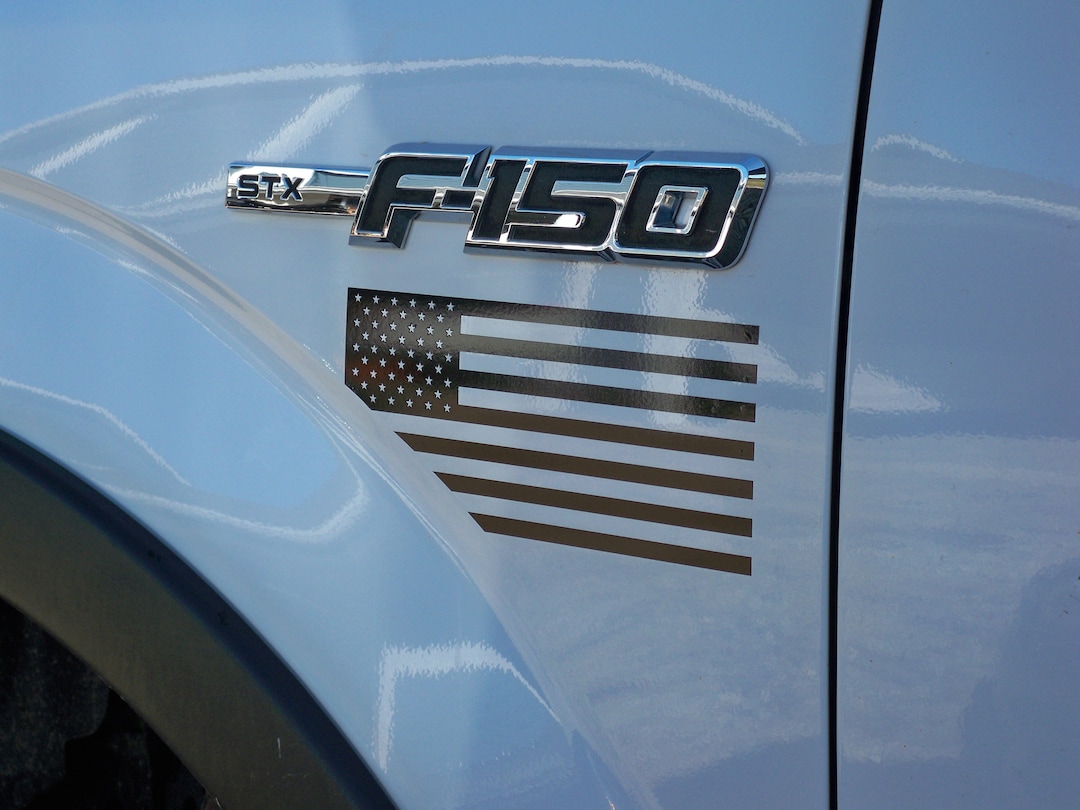 Pair - American Flag Vinyl Fender Stickers - Decals | Fits: 2009-2014 ...