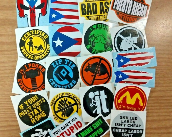 Helmet Sticker Bundle 948 10 Stickers Included Full Color Printed Vinyl ...