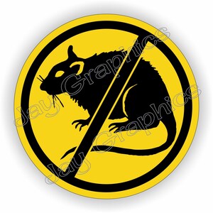 3 Pack Funny NO RATS Hard Hat Stickers / Vinyl Safety Helmet Motorcycle ...
