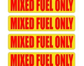 6-pack MIXED FUEL ONLY Vinyl Stickers Decals Labels Many - Etsy