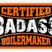 Badass BOILERMAKER Funny Hard Hat Stickers Motorcycle Welding Helmet ...